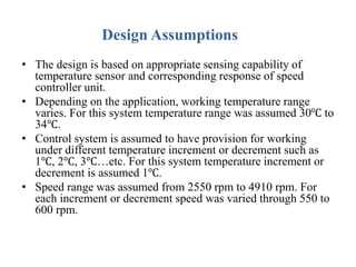 Speed controller for fan | PPTX