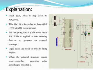 Speed controller of dc motor | PPT