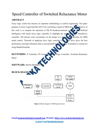 Speed Controller of Switched Reluctance Motor | PDF