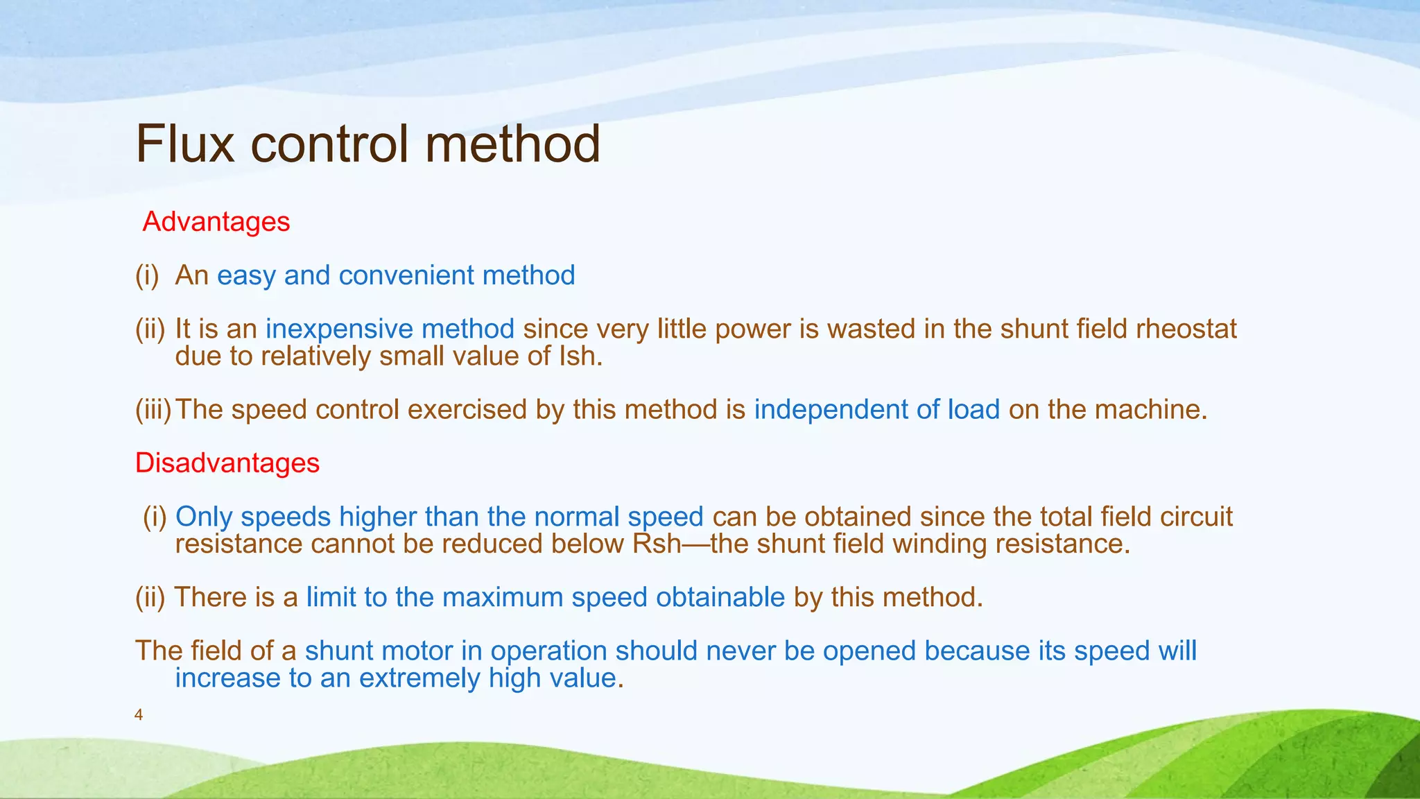 Speed controlling method of dc motor | PPT