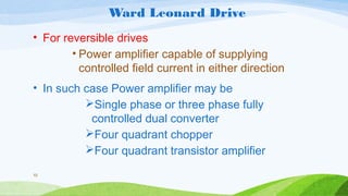 Speed controlling method of dc motor | PPT