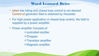 Speed controlling method of dc motor | PPT