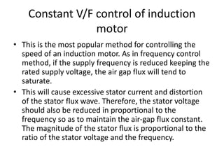 Speed control of 3 phase induction motor | PPTX