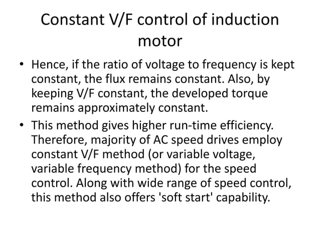 Speed control of 3 phase induction motor | PPTX