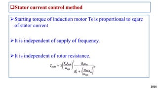 Basic Presentation on Speed control of induction motor | PPTX