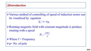 Basic Presentation on Speed control of induction motor | PPTX
