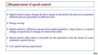 Basic Presentation on Speed control of induction motor | PPTX