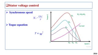 Basic Presentation on Speed control of induction motor | PPTX