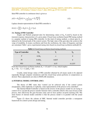 Speed control of a dc motor a matlab approach | PDF