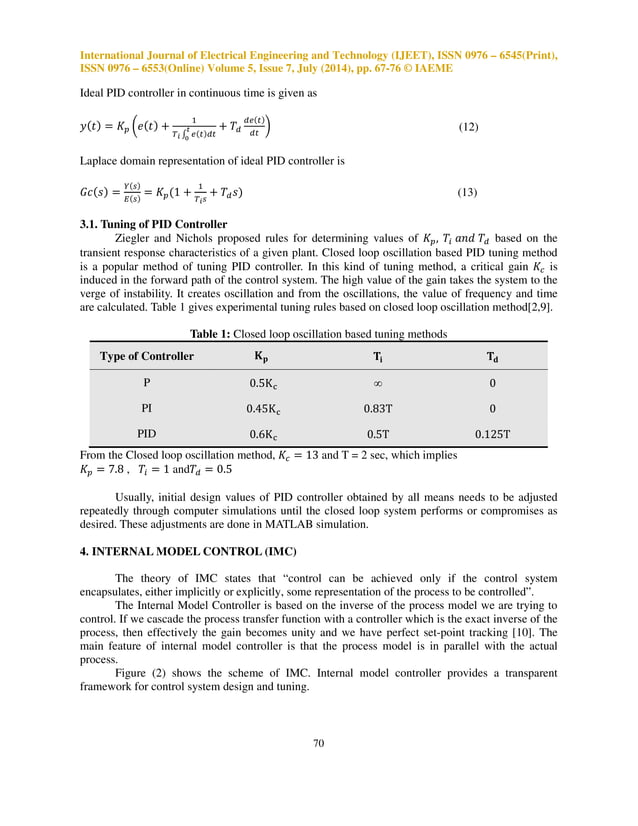 Speed control of a dc motor a matlab approach | PDF