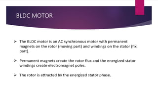 Speed control of brushless dc motor using microcontroller | PPTX