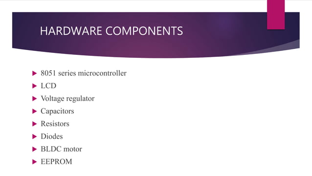 Speed control of brushless dc motor using microcontroller | PPTX | Radio Control | Hobbies ...