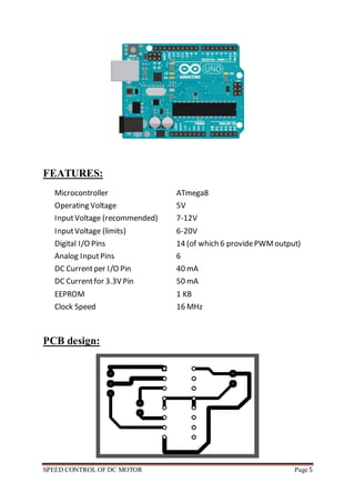 Speed Control of DC Motor | DOCX