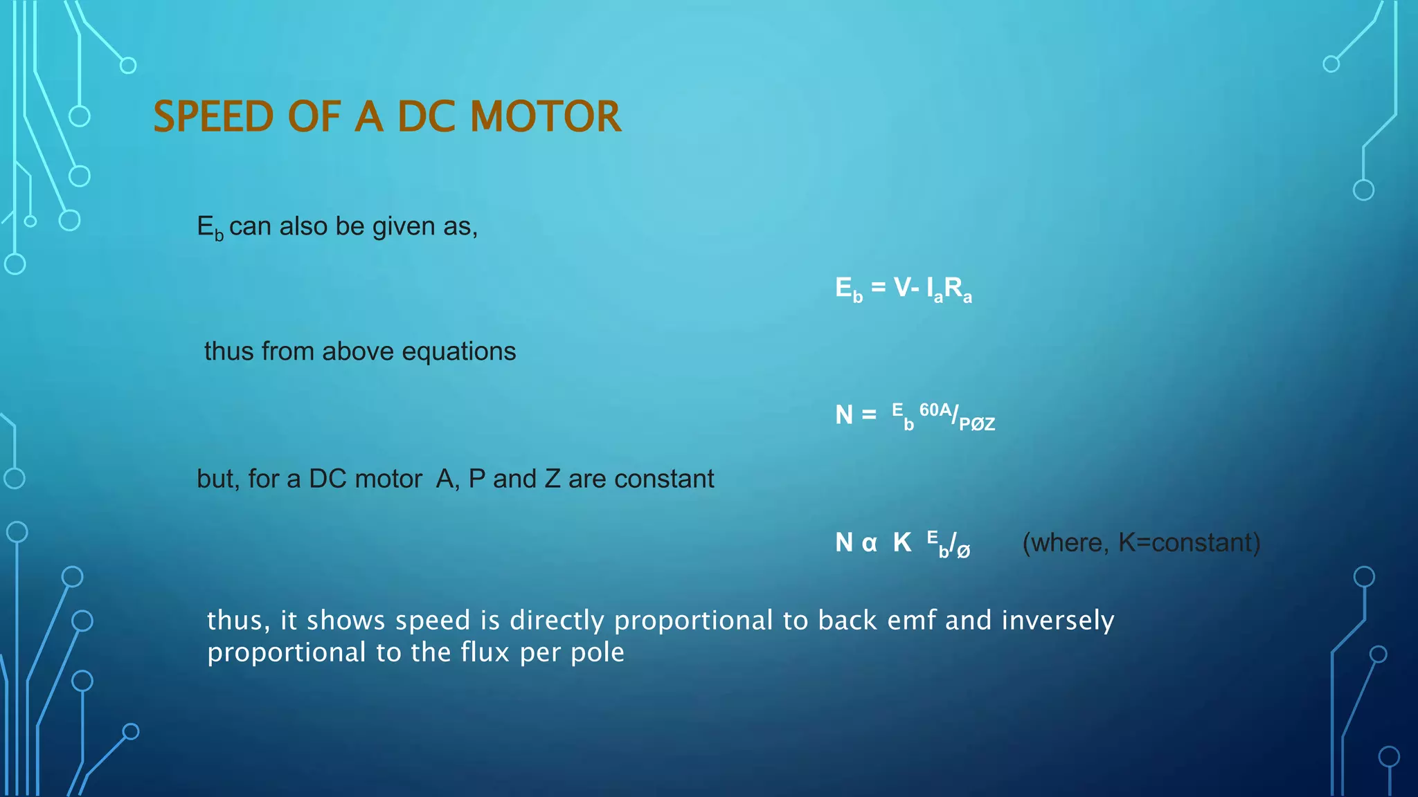 Speed Control Of Dc Motor Ppt 