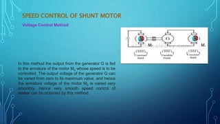 Speed control of dc motor | PPTX