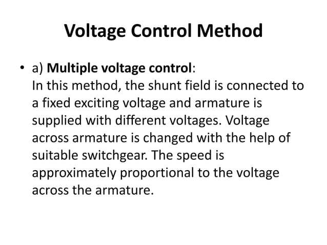 Speed control of dc motor | PPTX