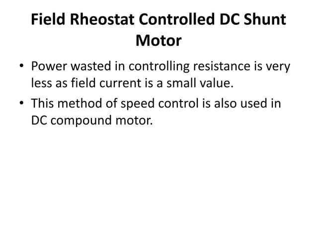 Speed control of dc motor | PPTX