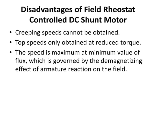 Speed control of dc motor | PPTX