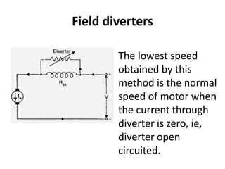 Speed control of dc motor | PPTX