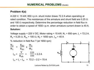Speed control of dc motors | PDF