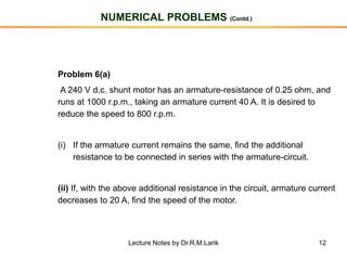 Speed control of dc motors | PDF