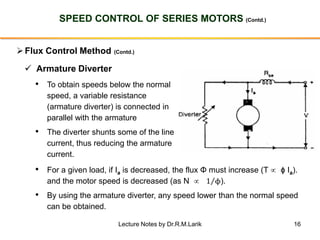 Speed control of dc motors | PDF
