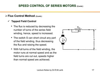 Speed control of dc motors | PDF