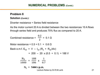 Speed control of dc motors | PDF