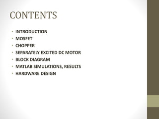 Speed control of dc motor using matlab | PPTX