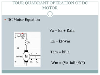 Speed control of four quadrant d nav | PPTX