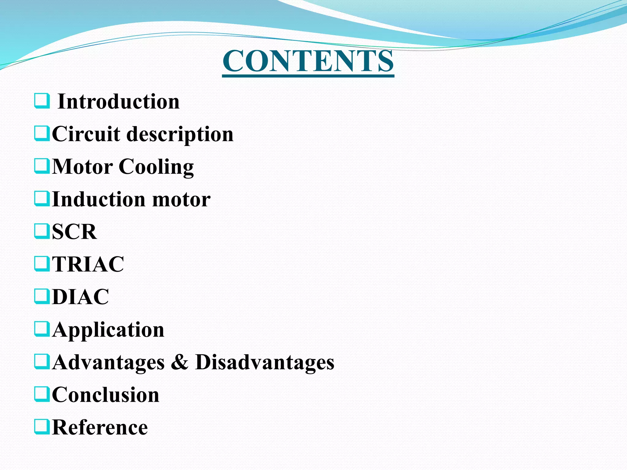 Speed Control Of Single Phase Induction Motor Ppt
