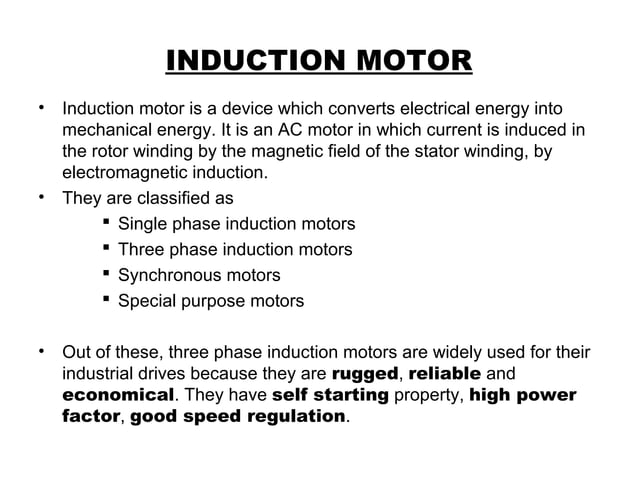 Speed control of Induction motors | PPT