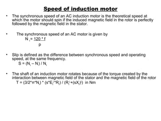 Speed control of Induction motors | PPT