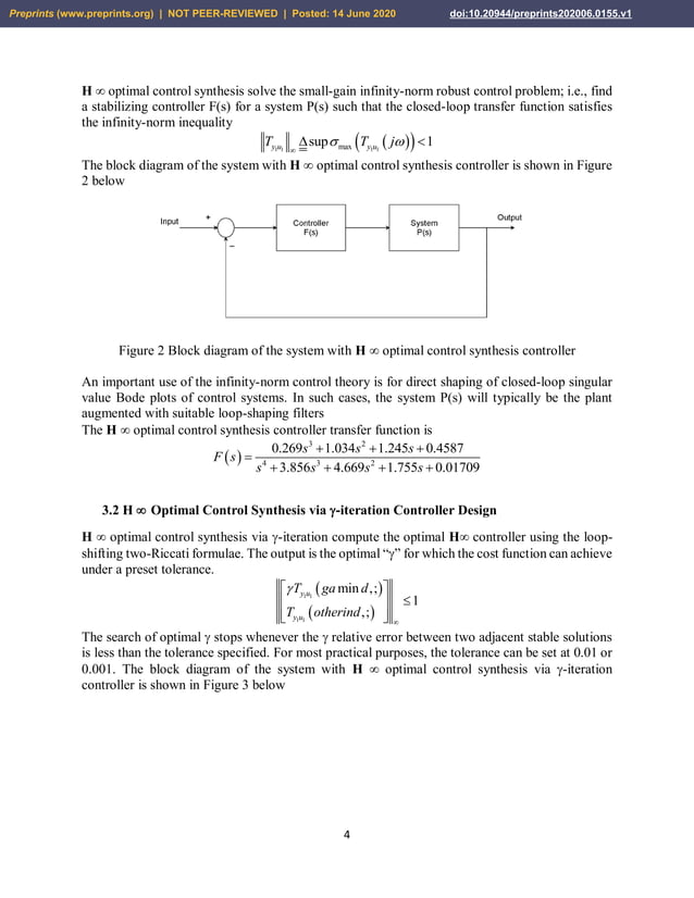 Speed control of ward leonard layout system using h infinity optimal control | PDF