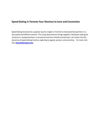 Speed Dating in Toronto Your Shortcut to Love and Connection.docx