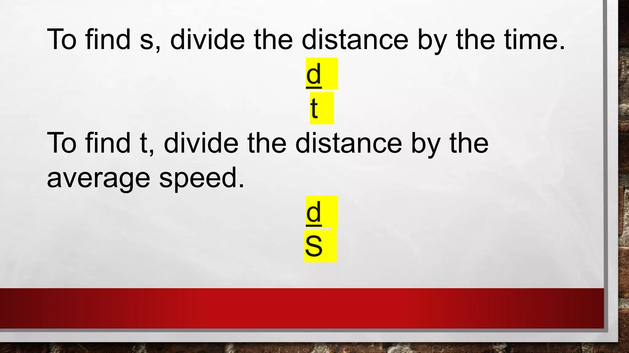 Speed, Distance and Time .pptx