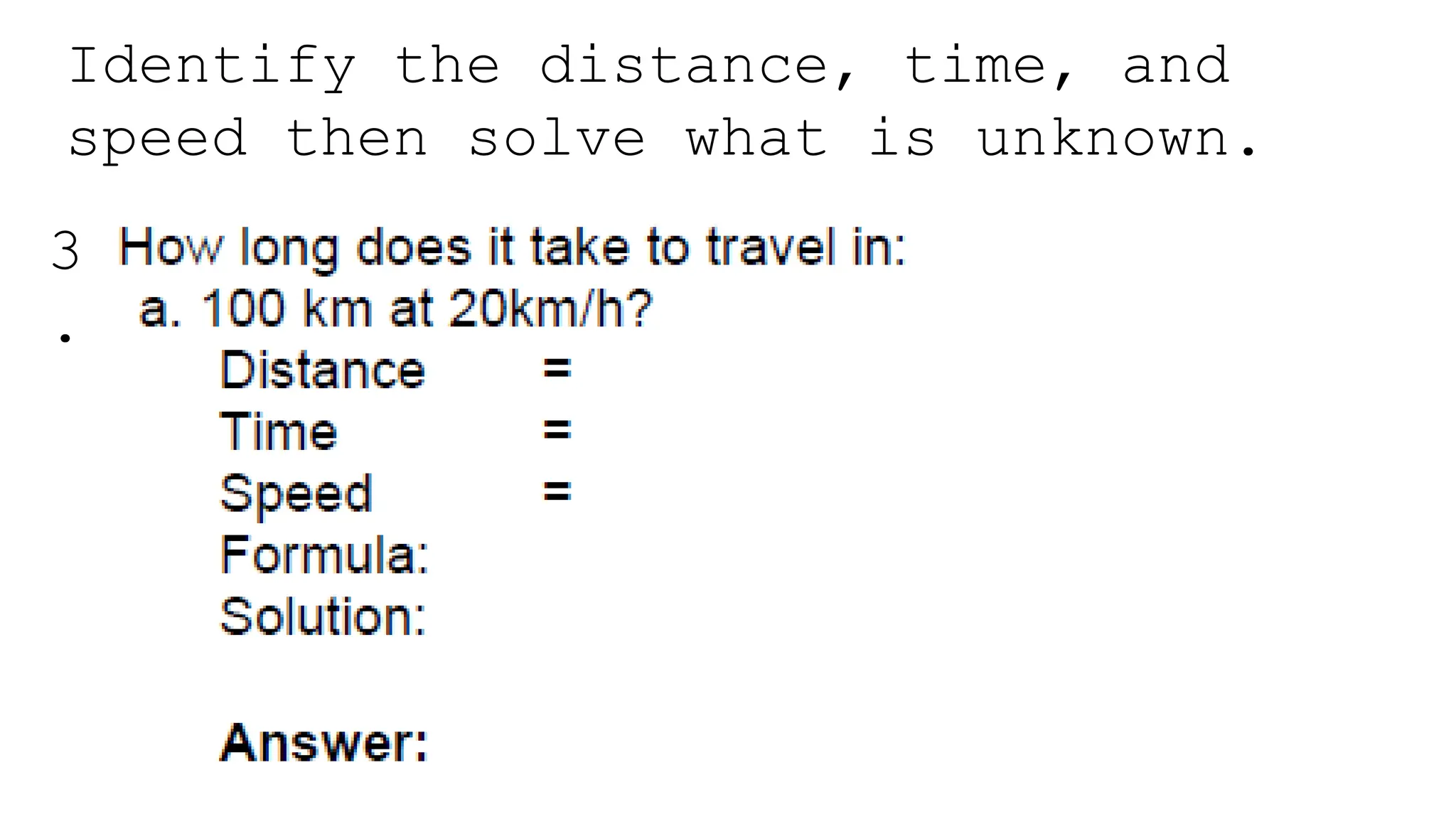 Speed, Distance and Time for Grade 6 Learners | PPTX | Physics | Science