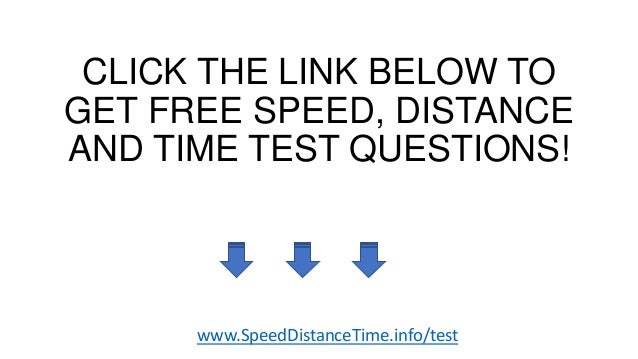 Speed Distance and Time Questions