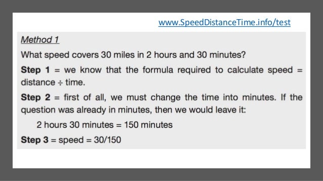 Speed Distance and Time Questions