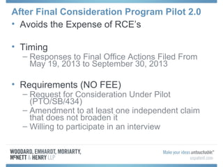 Speeding Up Allowance of Patent Application at the USPTO | PPT