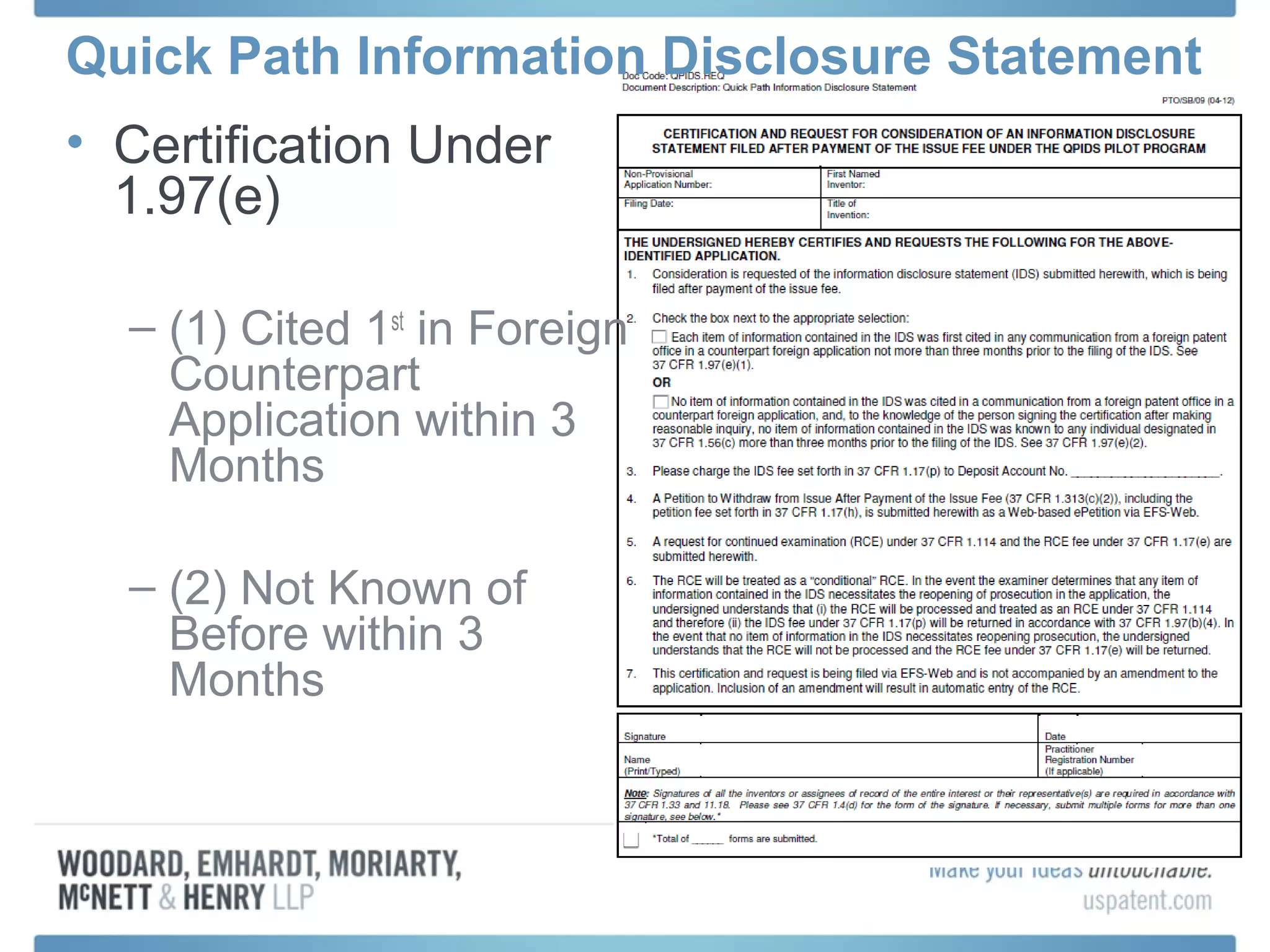 Speeding Up Issuance of Patents at the USPTO | PPT