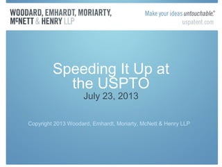 Speeding Up Issuance of Patents at the USPTO | PPT