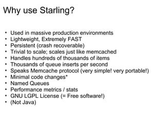 Speeding up Page Load Times by Using the Starling Queue Server | PPT