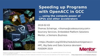 Speeding up Programs with OpenACC in GCC | PPT