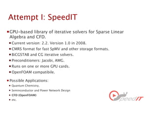 SpeedIT : GPU-based acceleration of sparse linear algebra | PDF ...