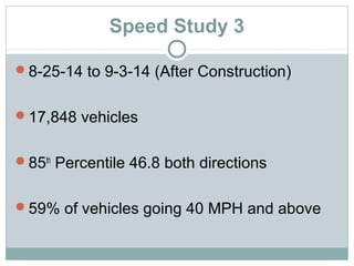 Speed limit changes | PPT