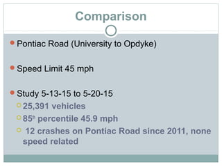 Speed limit changes | PPT