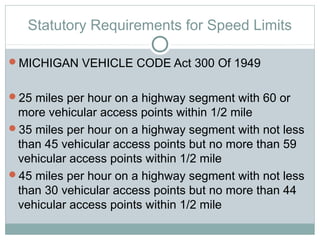 Speed limit changes | PPT