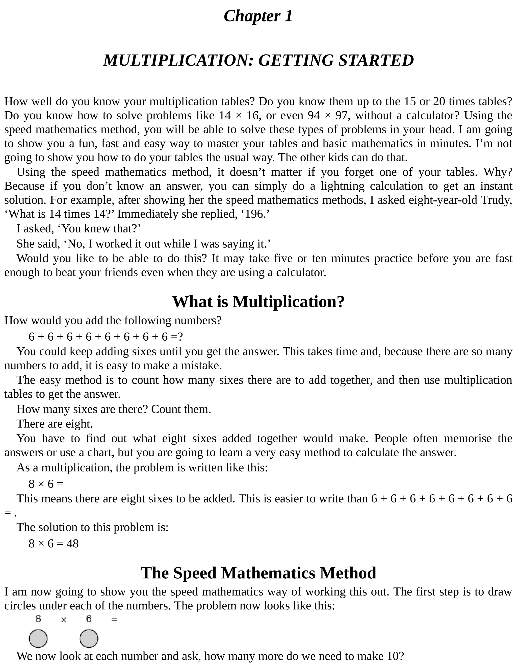 Speed math for kids achieve their full potential | PDF