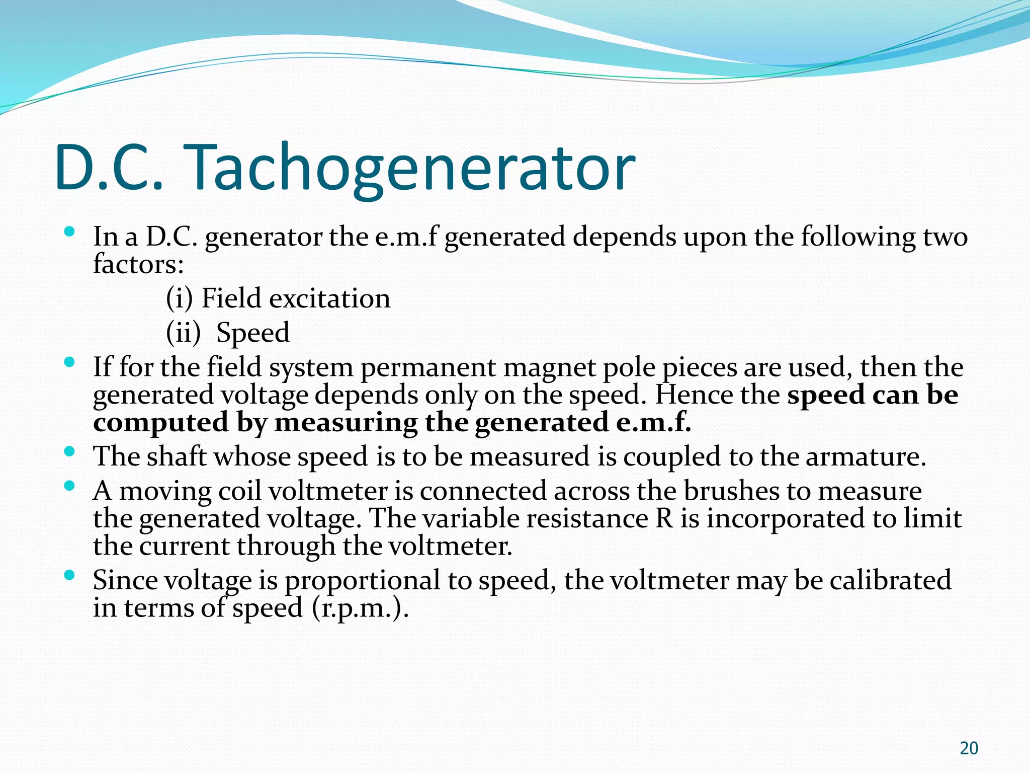 Speed measurement, tachometer | PPTX